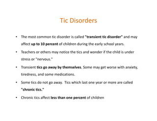 Tourettes Syndrome | PPT