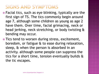 Tourette syndrome | PPSX