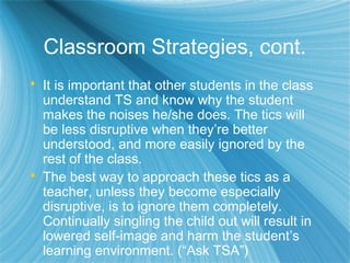 Tourette syndrome | PPT