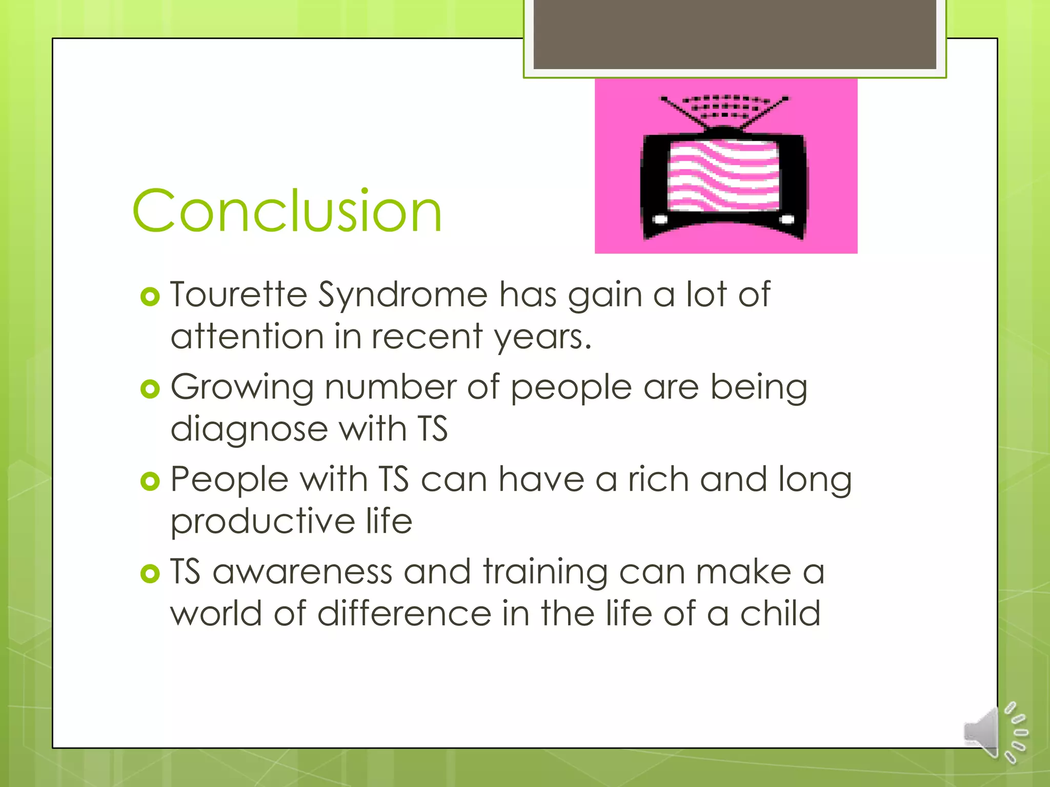 Tourette syndrome | PPTX