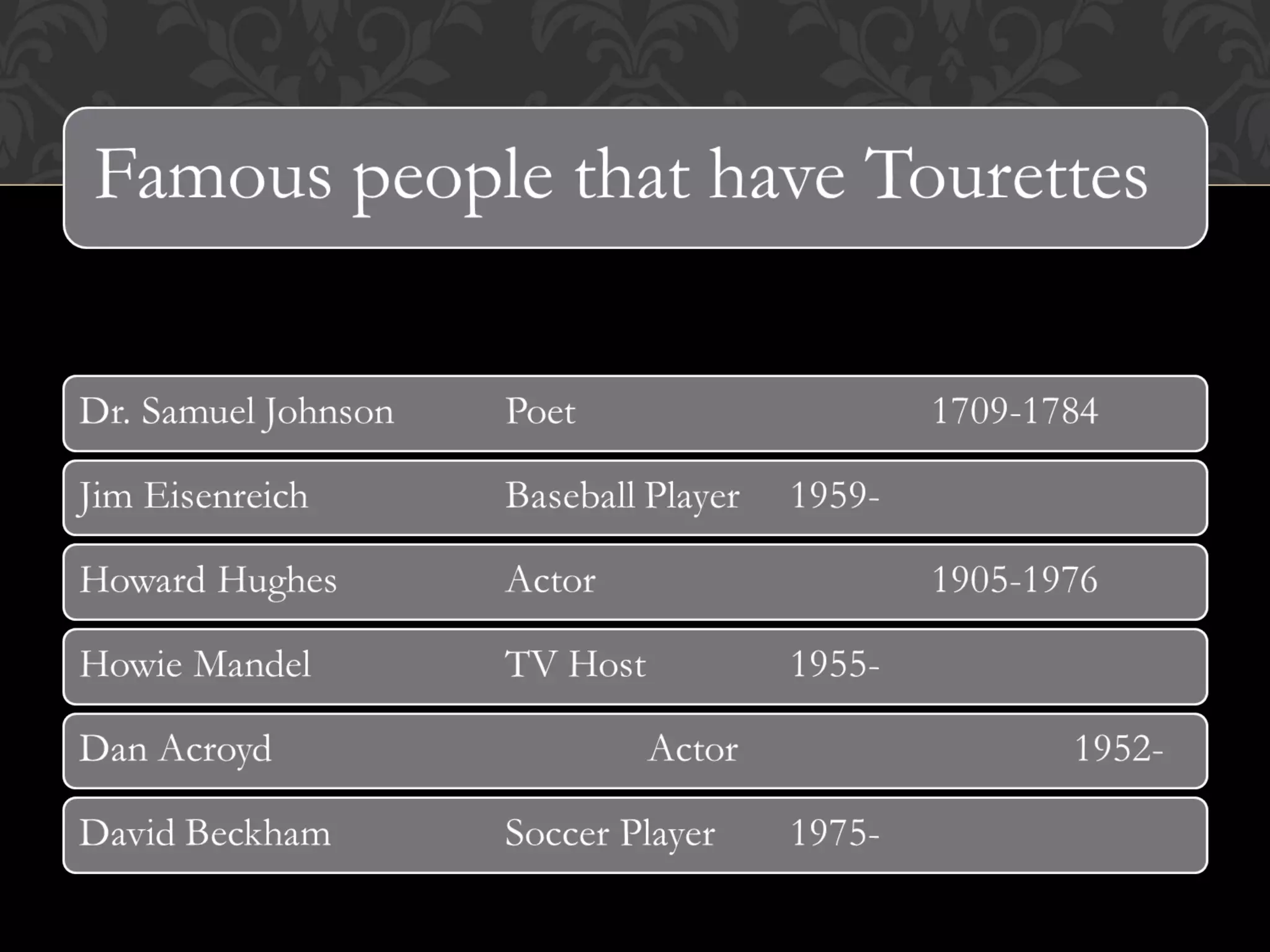 Tourette syndrome | PPT