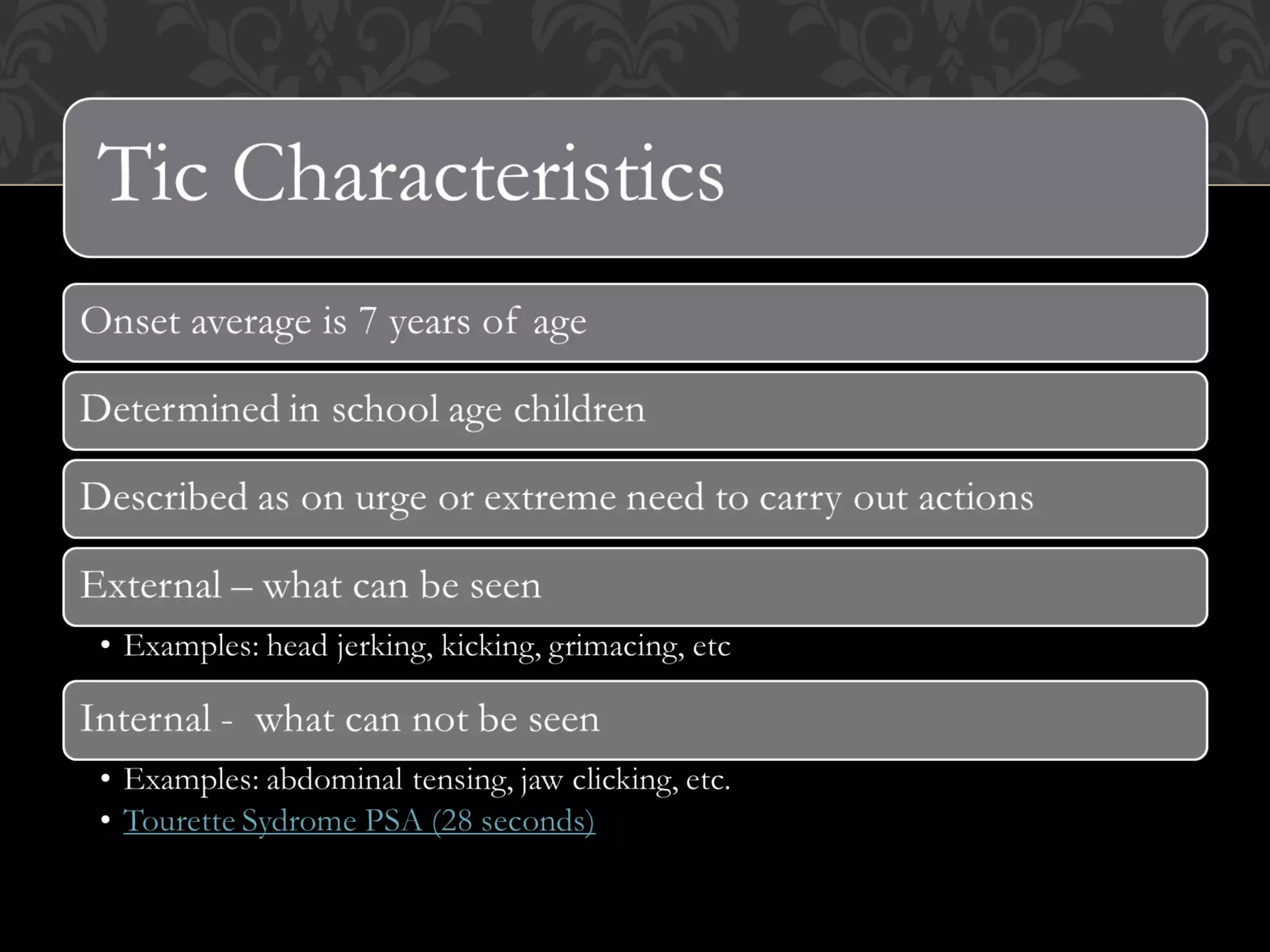 Tourette syndrome | PPT
