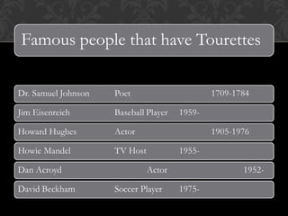 Tourette syndrome | PPT