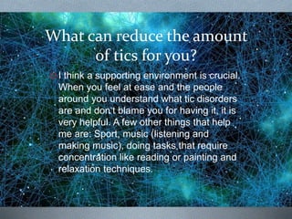 Tourette Syndrome and other Tic Disorders | PPT