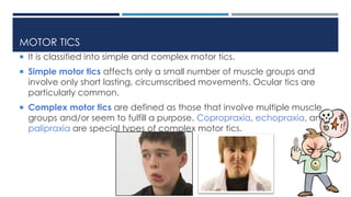 Tourette syndrome & other tic disorders | PPTX | Brain and Nervous ...