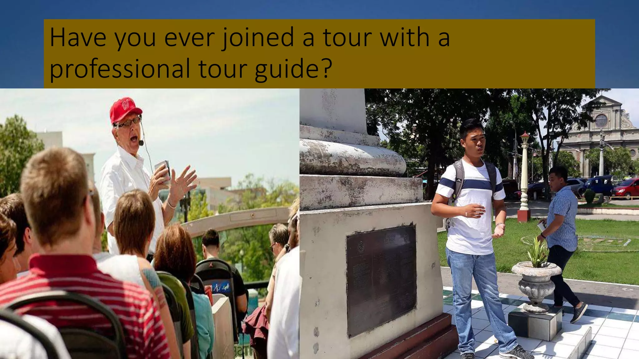 Tour Guide as a Profession | PPTX
