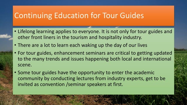 Tour Guide as a Profession | PPTX