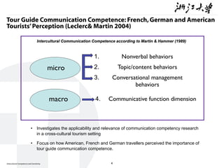 Tour Guide Intercultural Communication Competence | PDF