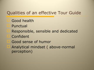 Tour Guiding | PPT