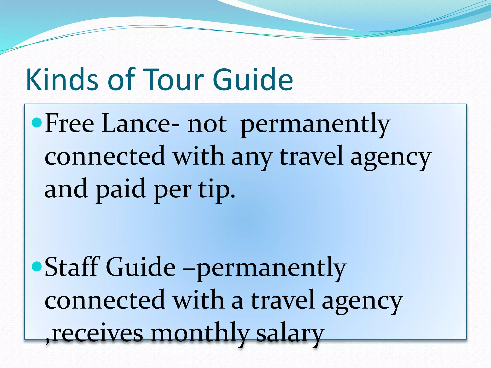 Historical development of Tour Guiding | PPTX