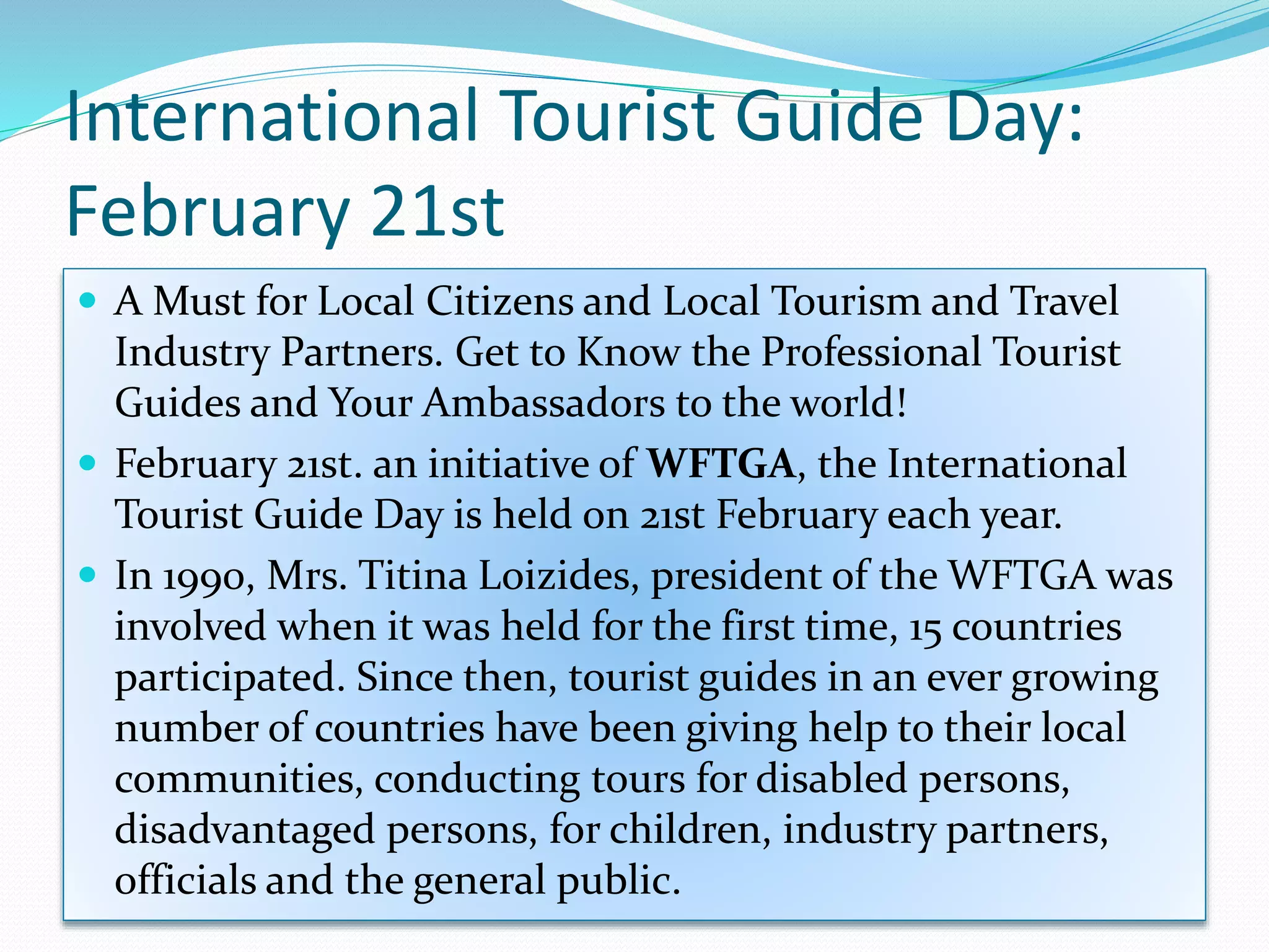 Tour Guiding History & Philippine Tour Guide | PPTX