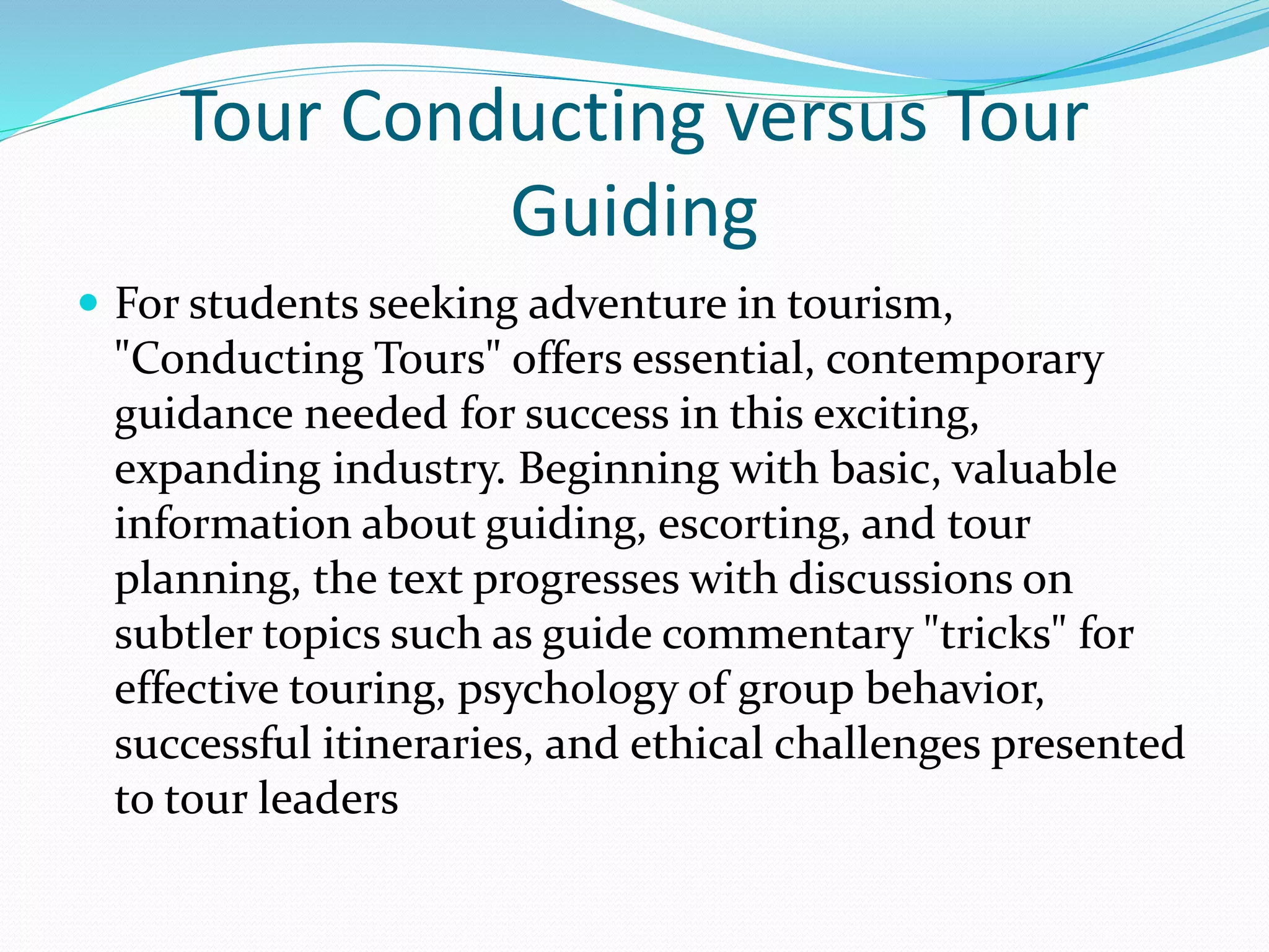Tour Guiding History & Philippine Tour Guide | PPTX
