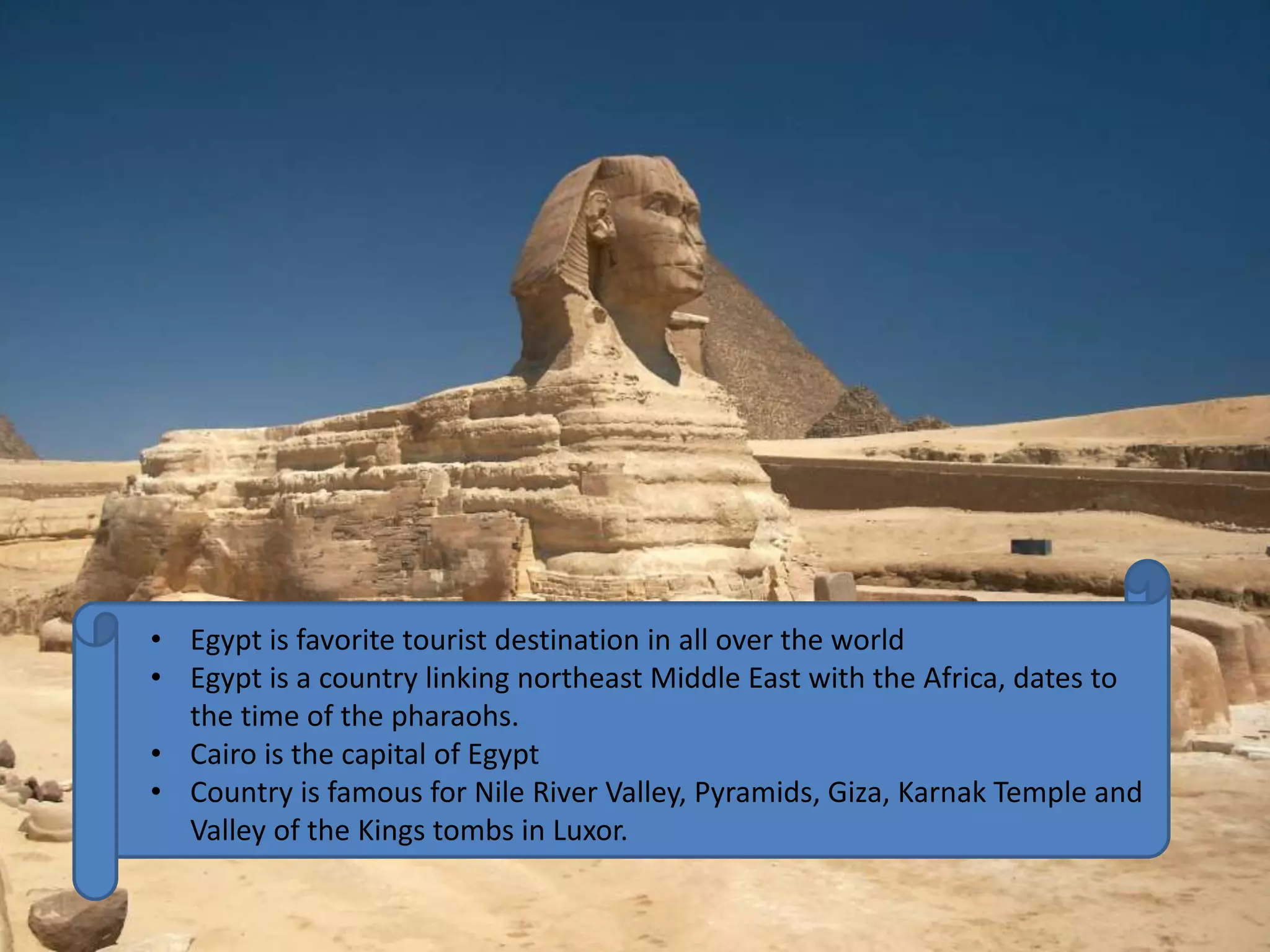 Top Tourist Attractions In Egypt | PPTX