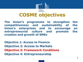 Enhancing European Tourism (COSME) | PPT