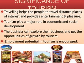 Tourism feature,significance and marketing mix | PPT
