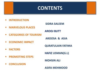 Lack of tourism in Pakistan | PPTX