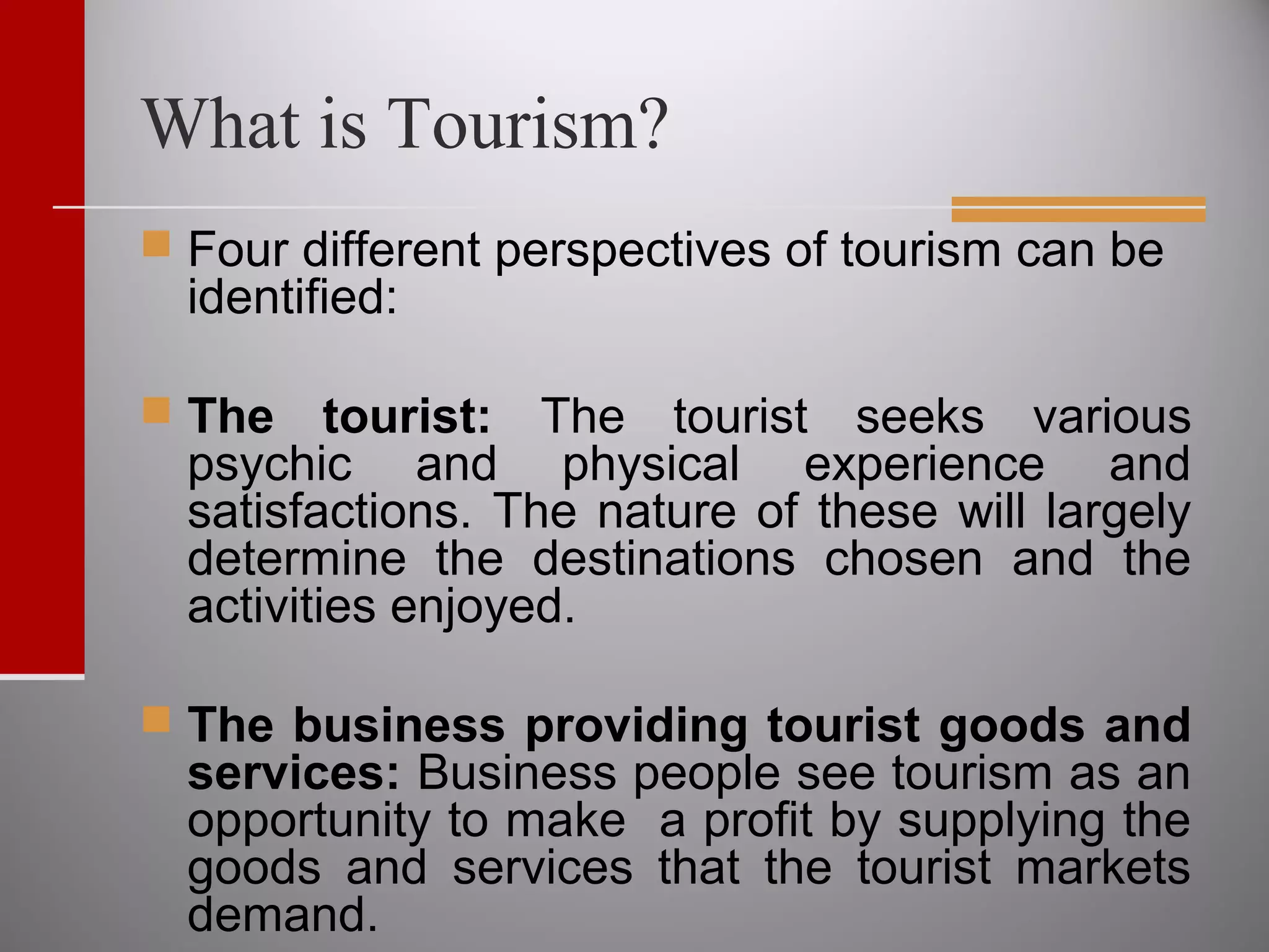 Intoduction to Tourism | PPT