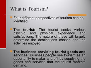 Intoduction to Tourism | PPT