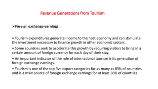 Revenue Generation From Tourism | PPTX