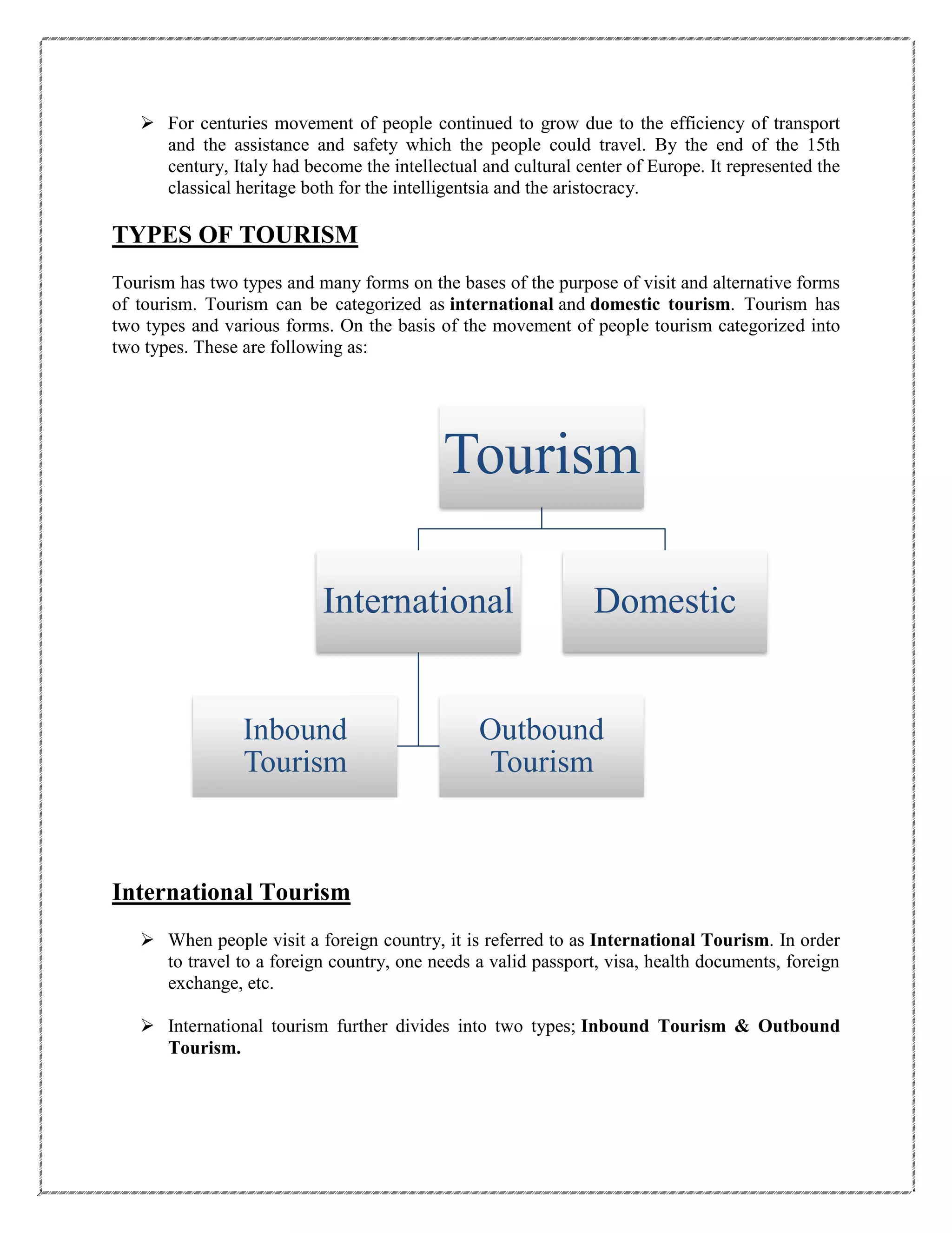 Tourism | PDF