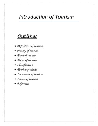 Tourism | PDF