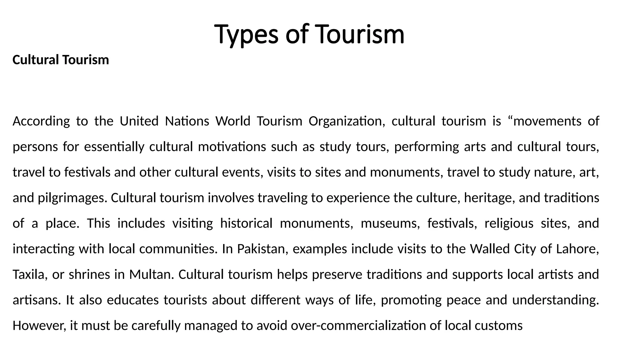 component of tourism in detail explanation | PPTX
