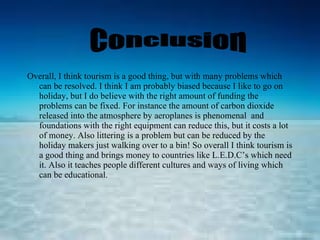 Tourism Assessment Example - Level 5 | PPT