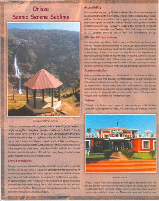 Tourism explore orissa | PDF