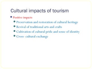 Tourism impacts | PPT