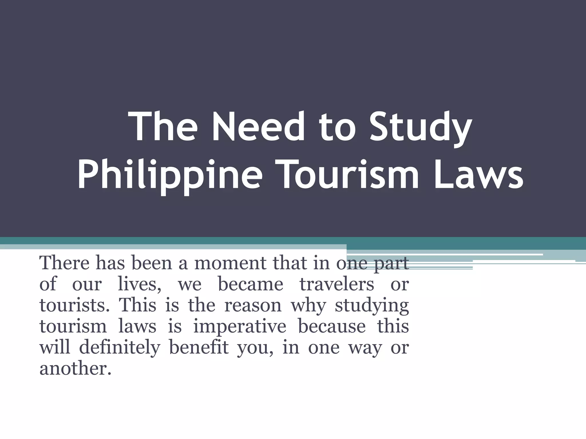 TRM14 - Tourism Law | PPTX