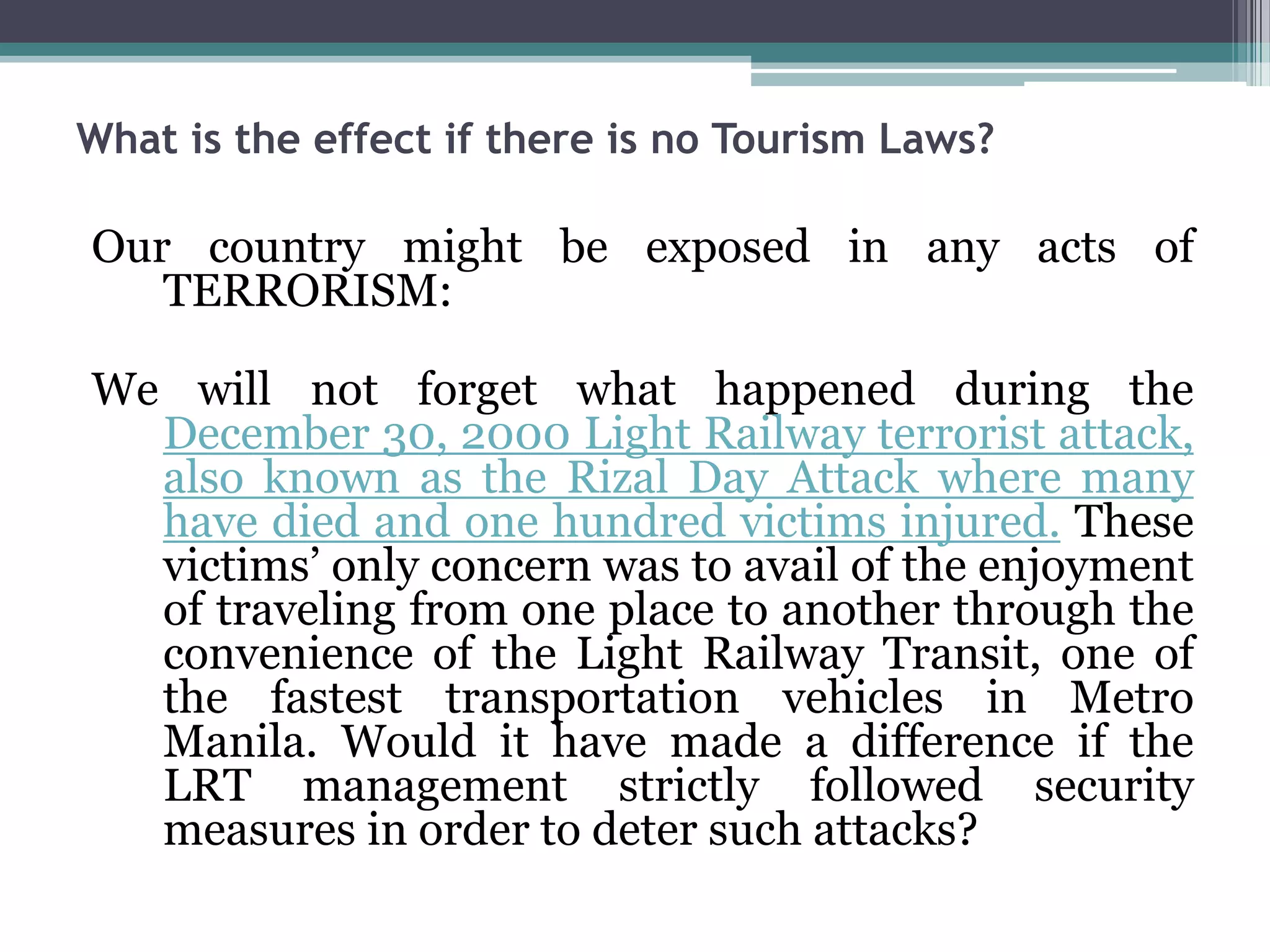 TRM14 - Tourism Law | PPTX