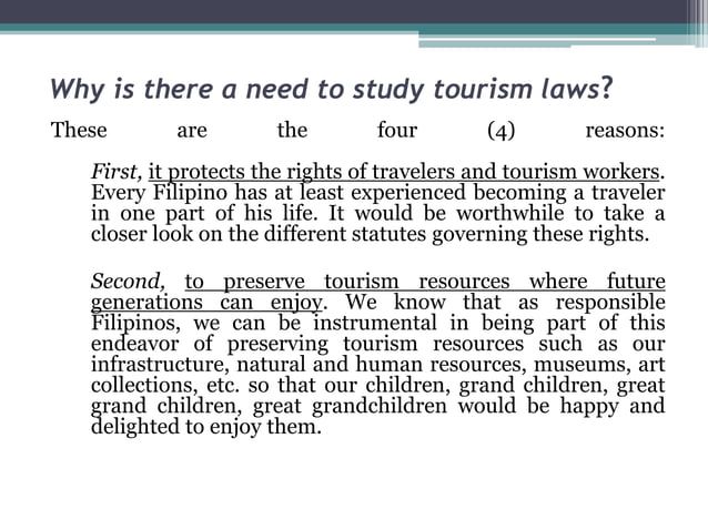 TRM14 - Tourism Law | PPTX