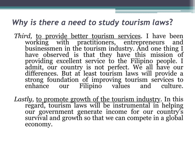 TRM14 - Tourism Law | PPTX