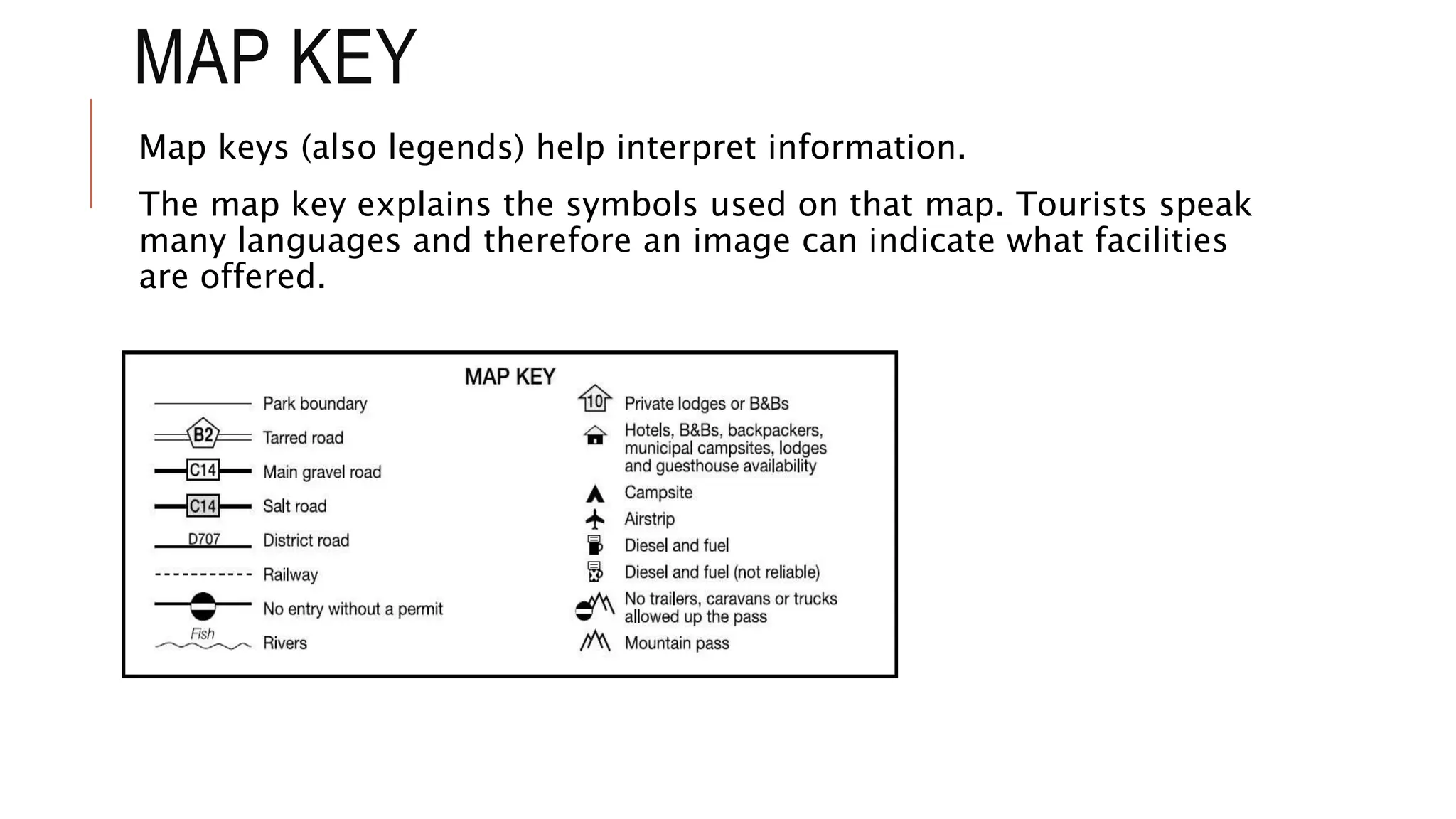 Tourism -Map terminology and map symbols.pptx