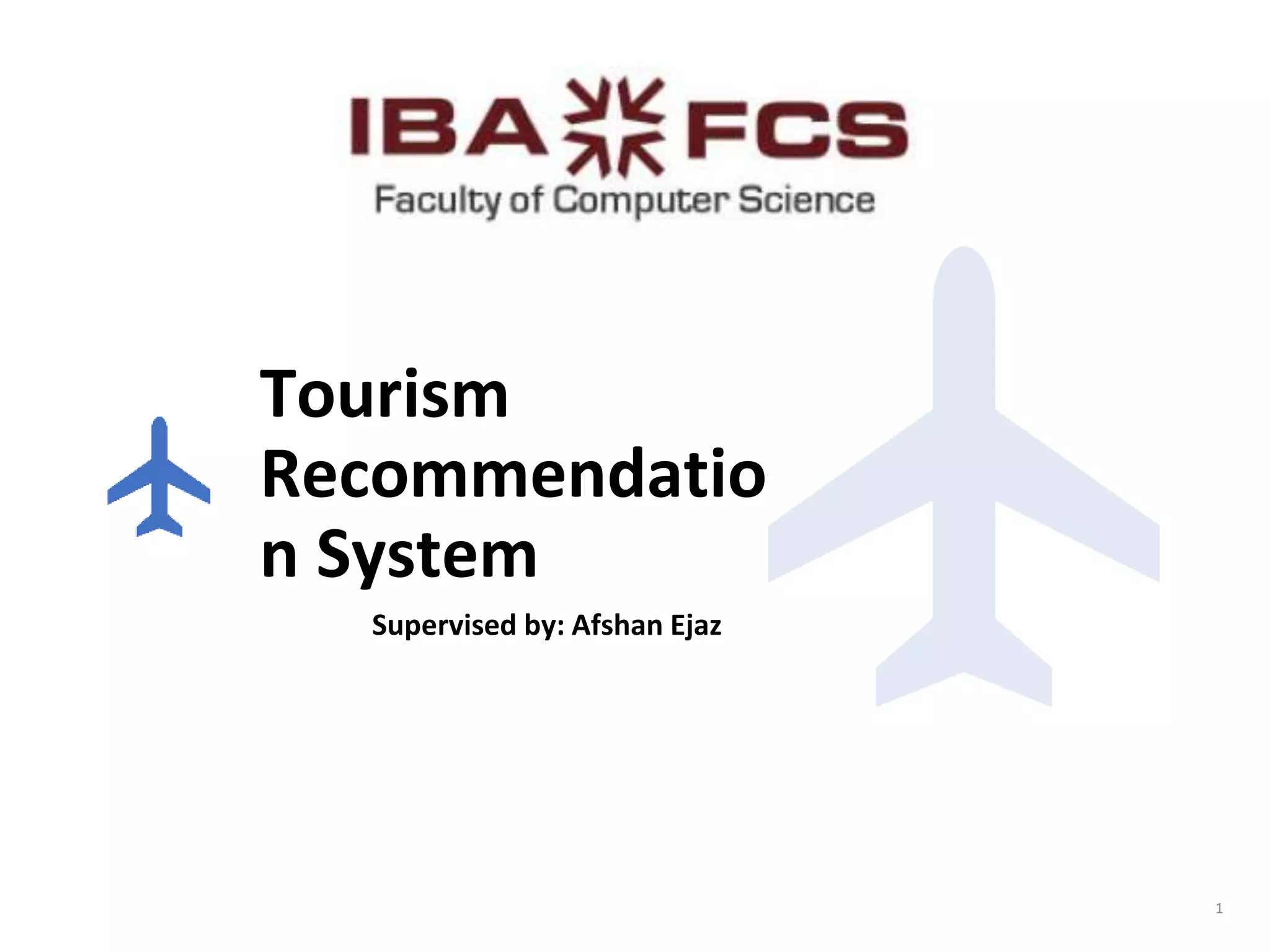 Tourism recommendation-system | PPTX