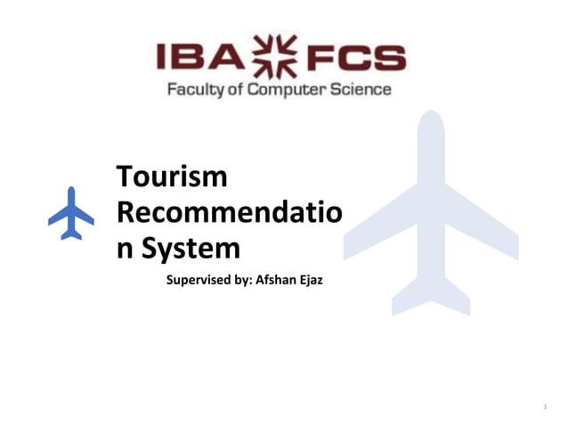 Tourism recommendation-system | PPT