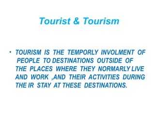 Tourism introduction | PPT