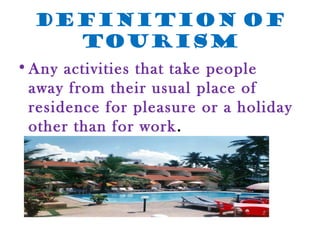 Tourism introduction | PPT