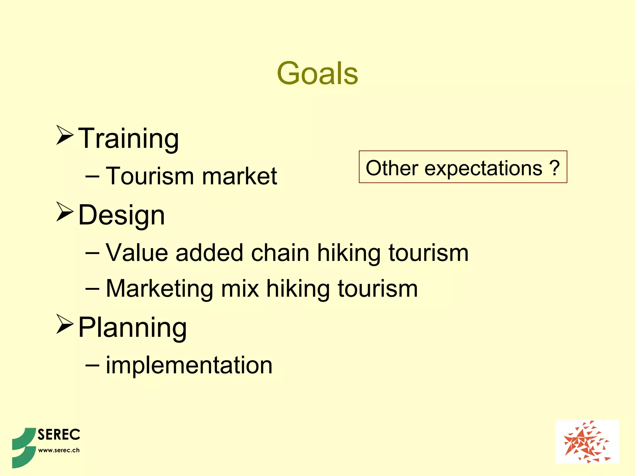 Tourism added value chain and marketing mix | PPT