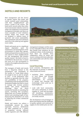 Tourism And Local Development | PDF