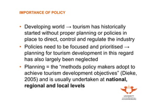 Tourism and policy(1) | PDF