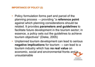 Tourism and policy(1) | PDF