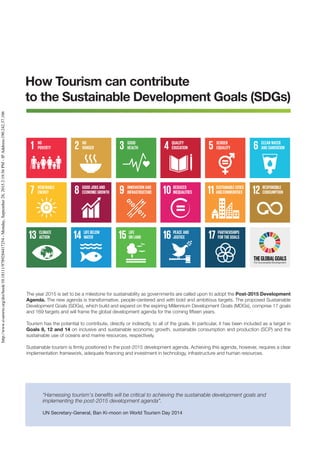 Tourism and sustentainble development goals | PDF