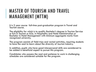 Tourism and travel management | PDF