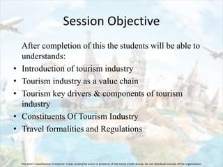 Tourism as a industry | PPT