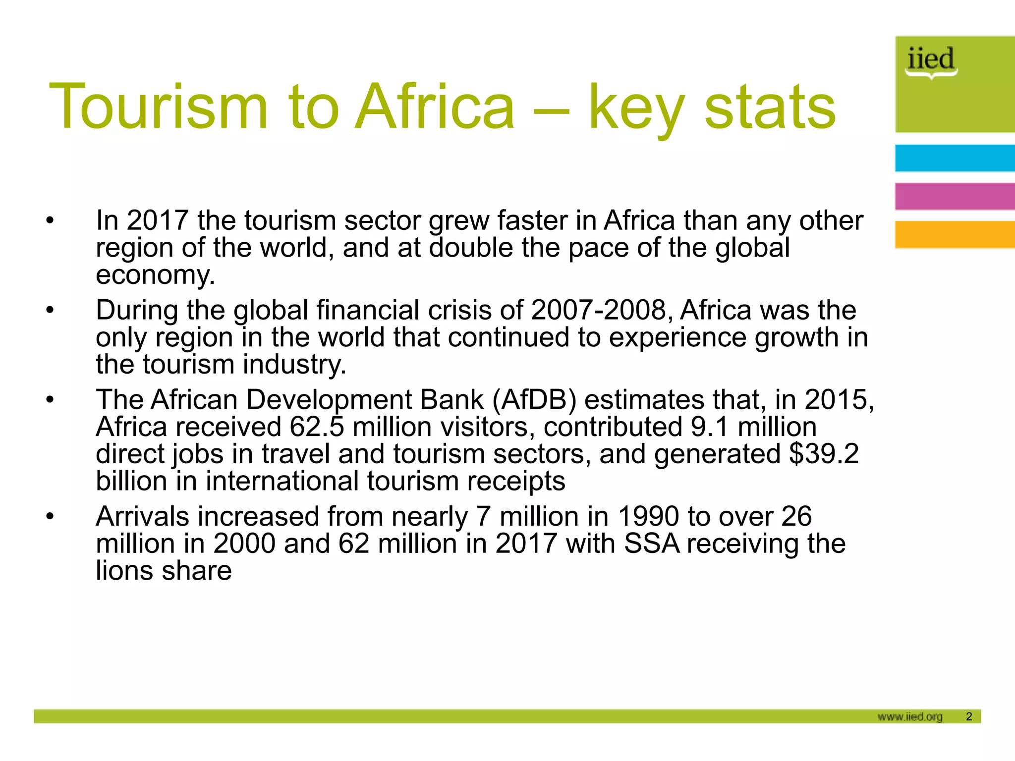 Tourism as an engine for local economic development | PPTX