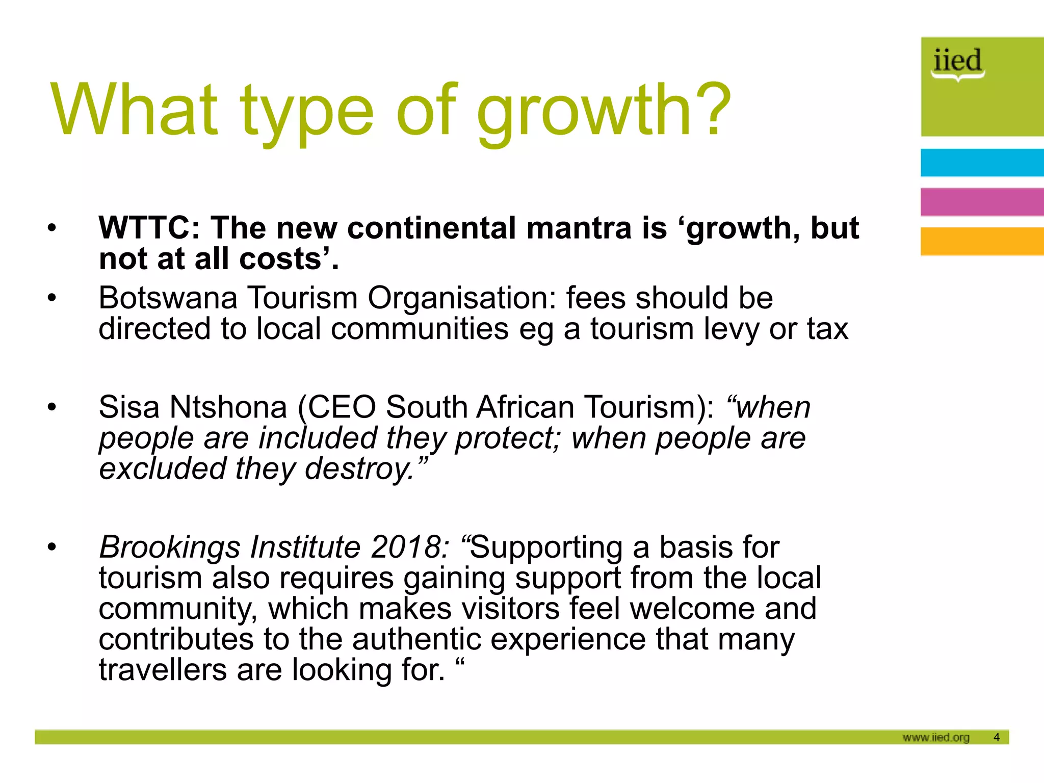 Tourism as an engine for local economic development | PPTX