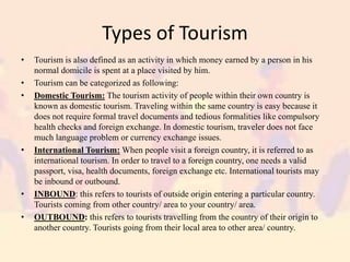Tourism a worldwide phenomenon | PPT