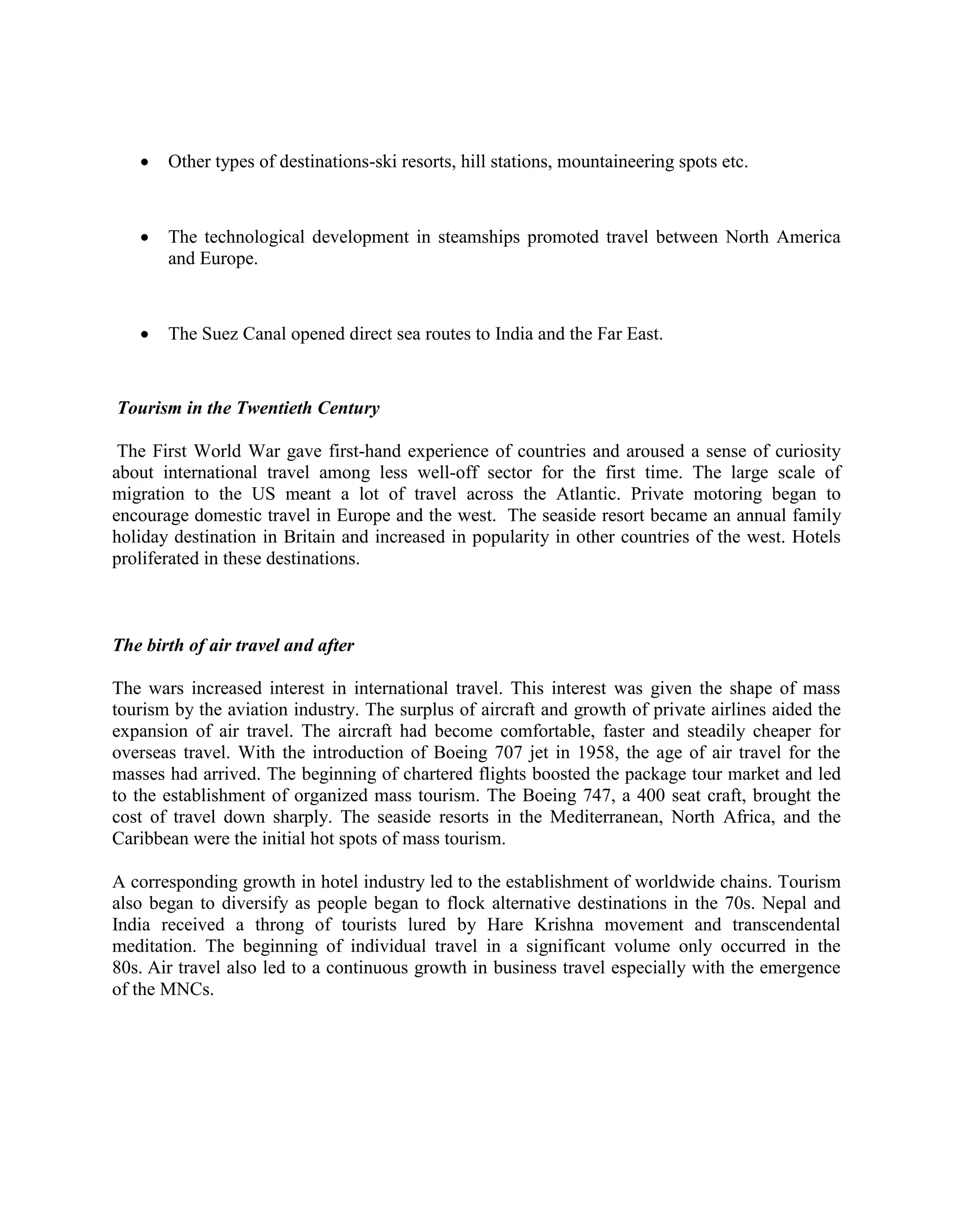Basic Concept of Tourism | PDF