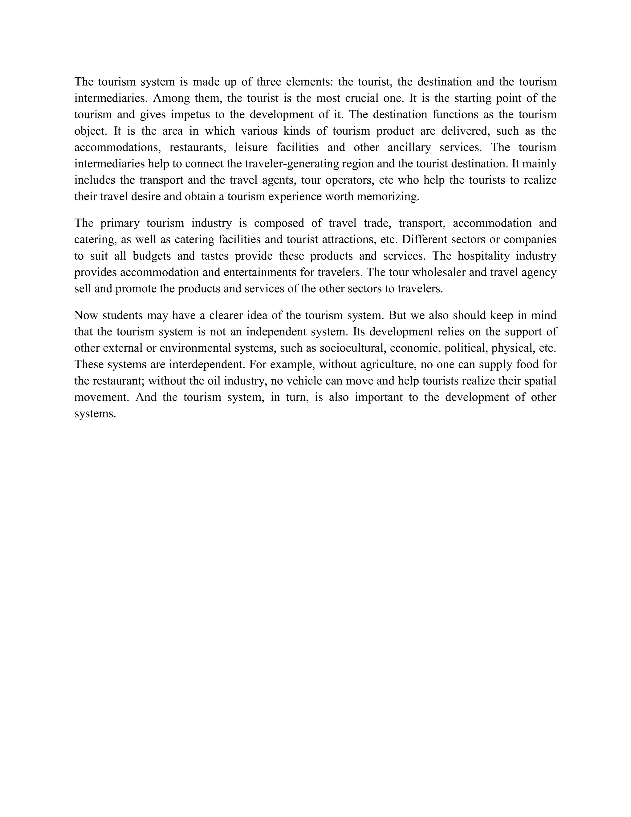 Basic Concept of Tourism | PDF